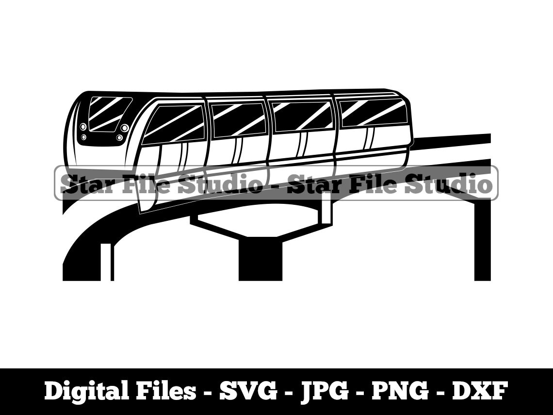 Monorail 4 Svg Train Svg Transportation Svg Monorail Png - Etsy