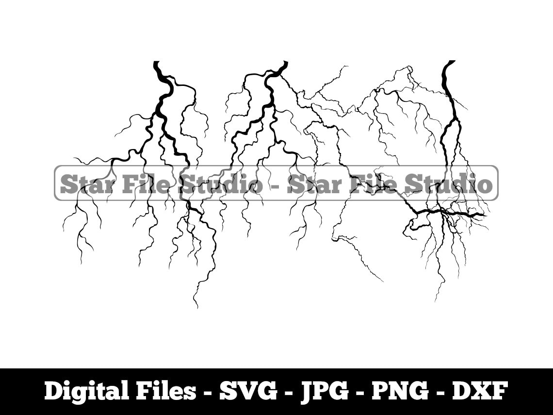 Lightning Strike 3 Svg Lightning Svg Thunder Svg - Etsy
