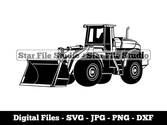 Wheel Loader 4 Svg Loader Svg Heavy Equipment Svg Loader - Etsy