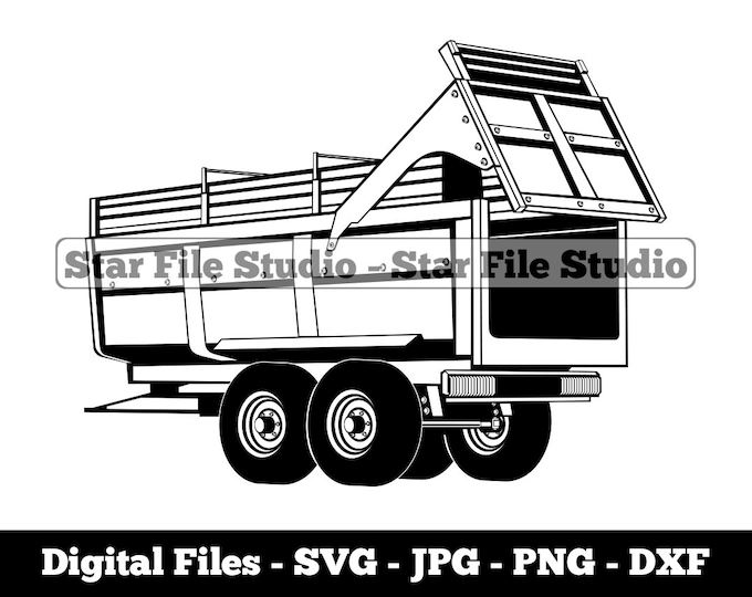 Car Trailer Svg, Pickup Truck Trailer Svg, Car Trailer Dxf, Car Trailer ...