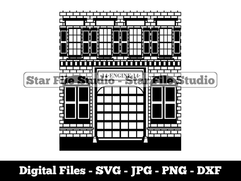 Fire Station #4 Svg, Fire Engine Svg, Firefighter Svg, Fire Truck Png ...