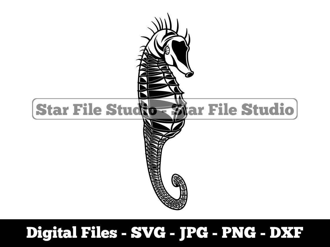 Seahorse 3 Svg Sea Horse Svg Ocean Creatures Svg Seahorse | Etsy