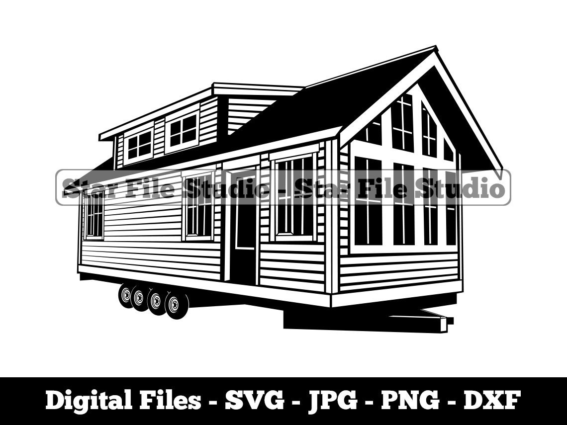 Portable House 2 Svg Portable Home Svg Container Home Svg | Etsy