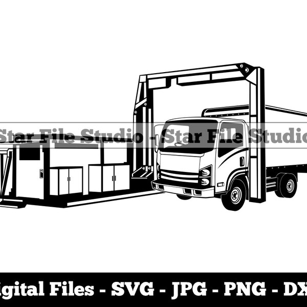 Freight Truck Clipart - Etsy
