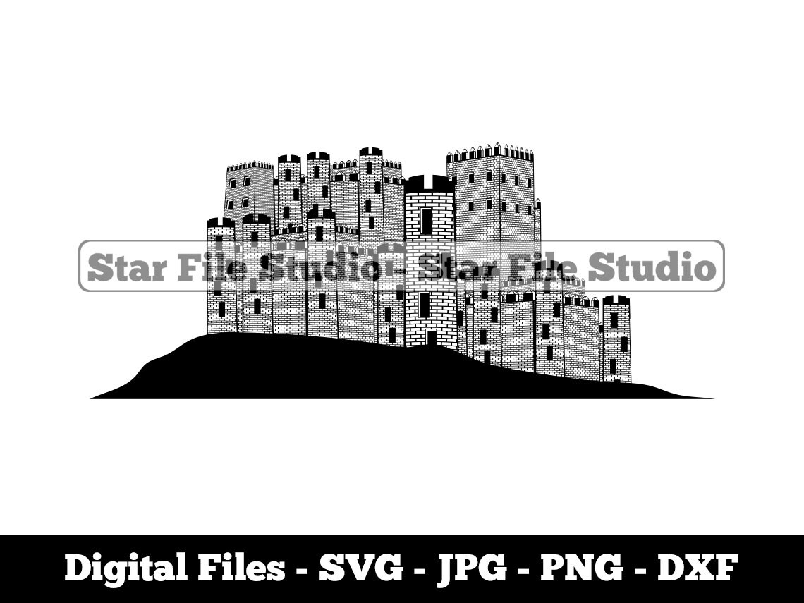 Castle 2 Svg Fortress Svg Fortification Svg Castle Png - Etsy