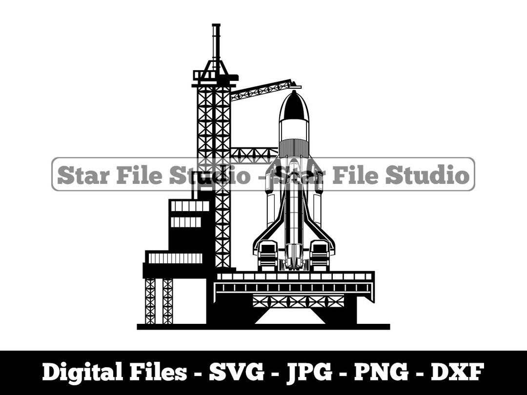 Spaceship Launchpad Svg, Rocketship Svg, Space Exploration Svg ...