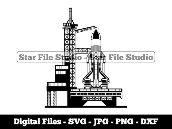 Spaceship Launchpad Svg Rocketship Svg Space Exploration - Etsy