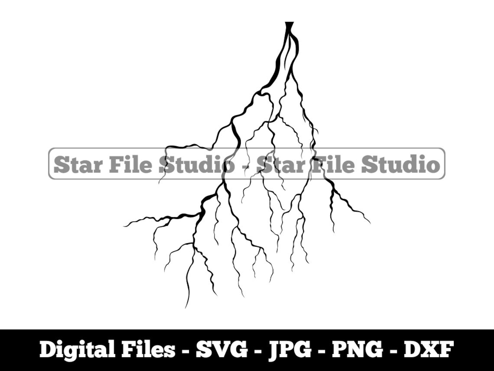 Lightning Strike Svg Lightning Svg Thunder Svg Electricity | Etsy