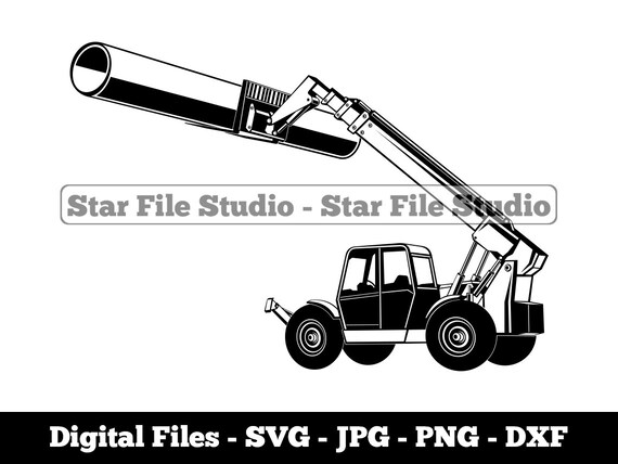 Telescopic Handler 2 Svg Telehandler Svg Heavy Equipment | Etsy