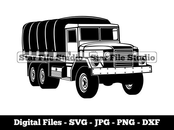 Army Truck 2 Svg Army Truck Png Army Truck Jpg Military - Etsy UK