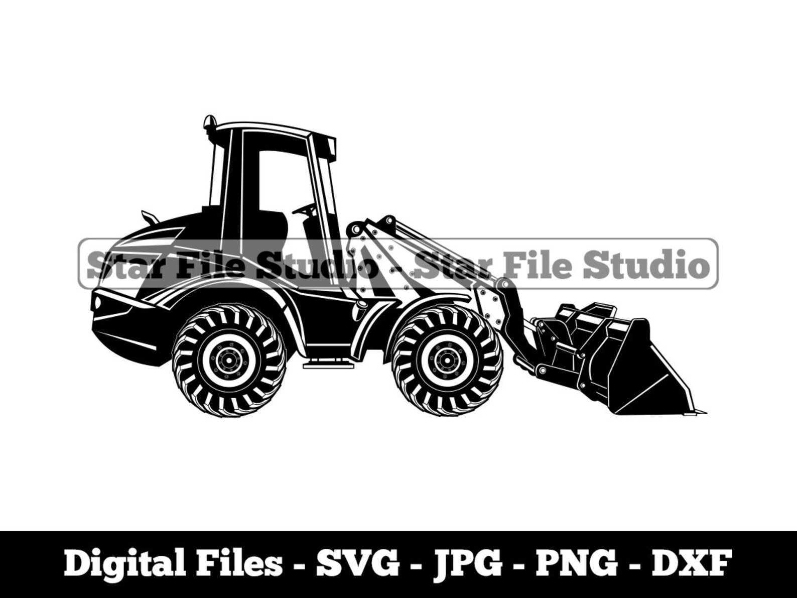 Telescopic Wheel Loader 3 Svg Loader Svg Heavy Equipment | Etsy