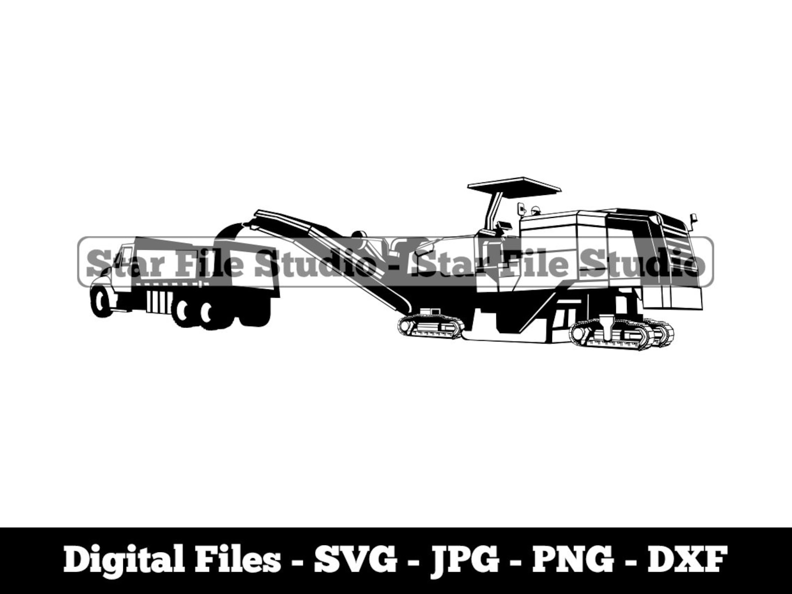 Asphalt Milling Machine Svg Asphalt Machine Svg Heavy - Etsy