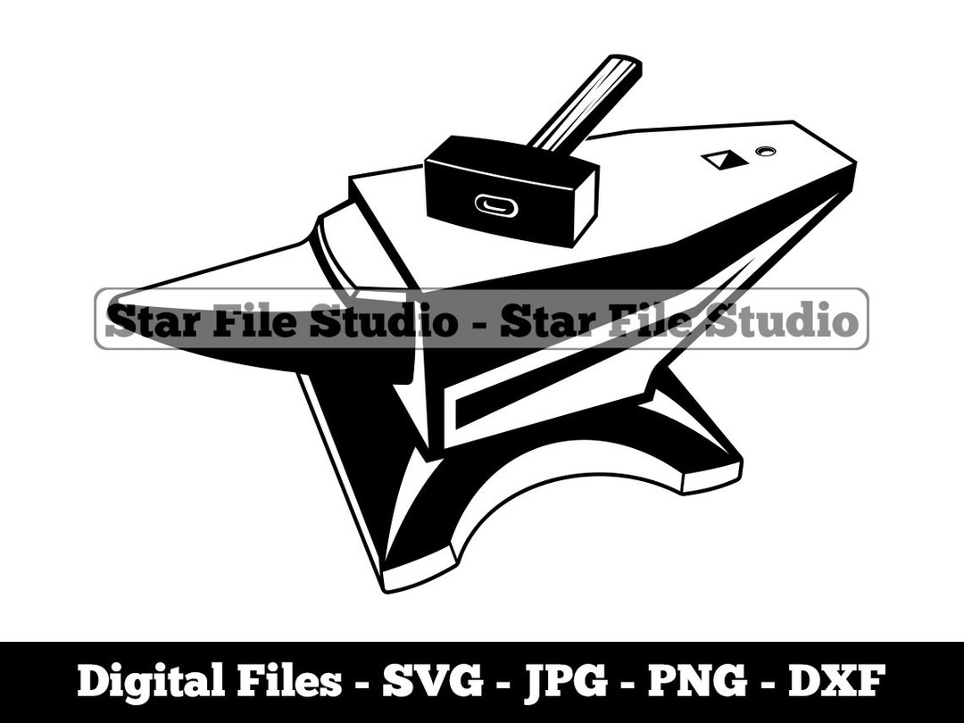 Hammer and Anvil Svg, Blacksmith Svg, Smithy Svg, Blacksmith Png ...