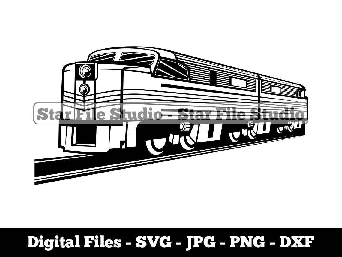 Lokomotive 3 Svg Lokomotive Svg Zug Svg Dampfmaschine Svg - Etsy