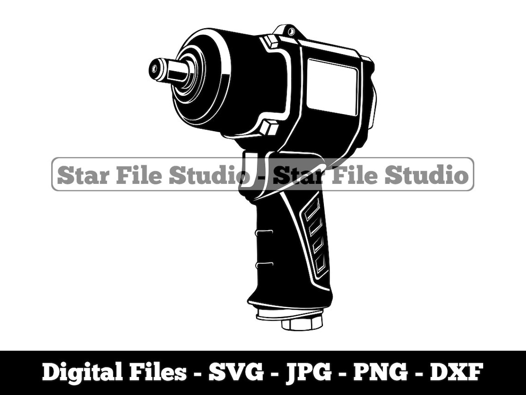 Air Impact Wrench Svg, Pneumatic Wrench Svg, Electric Wrench Svg ...