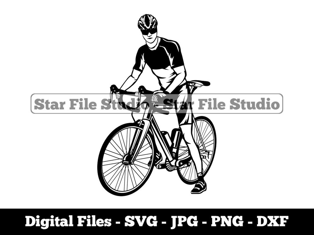 Cyclist #4 Svg, Cycling Svg, Bicycle Svg, Biking Svg, Cyclist Png ...