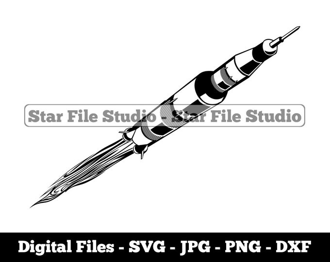 Space Rocket Launch SVG, Rocketship SVG, Spaceship SVG, Rocket Svg ...