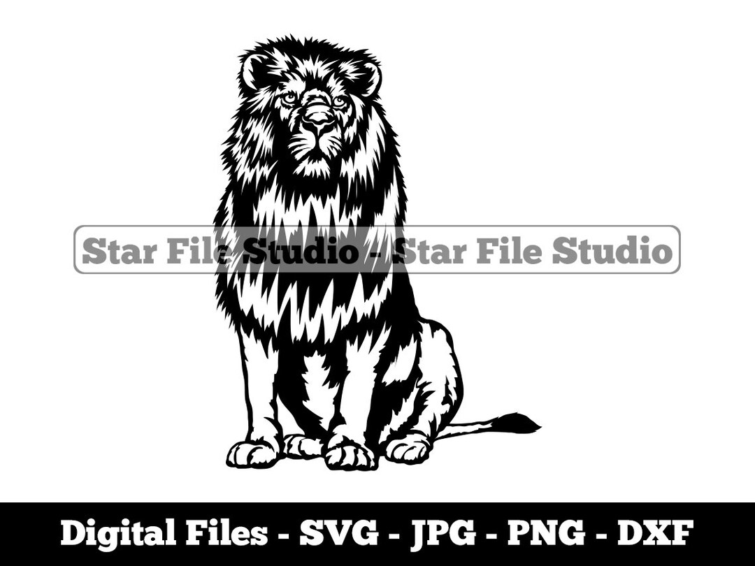 Lion 3 Svg Lion Svg Safari Animals Svg Lion Png Lion Jpg - Etsy