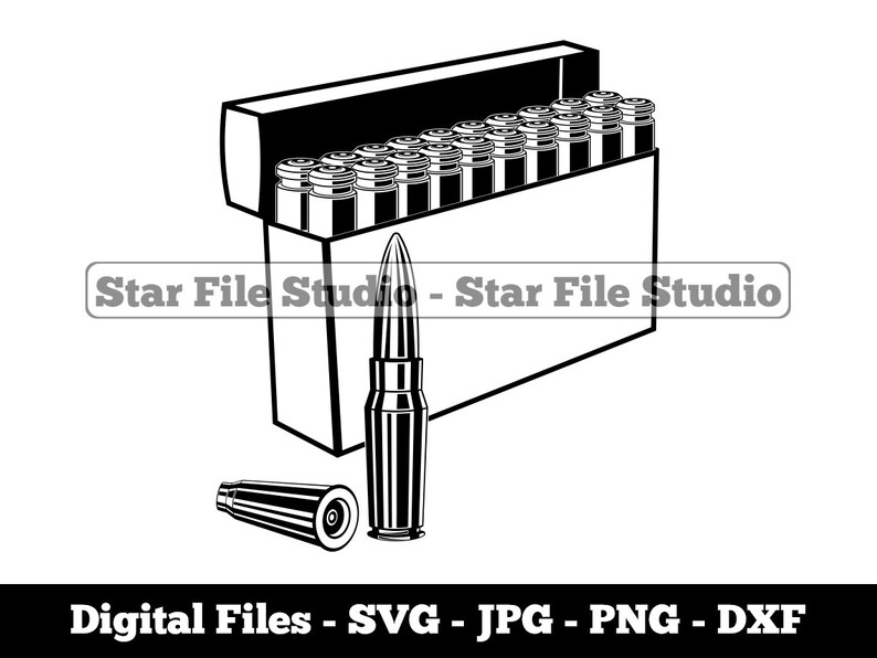 Ammunition in a Box Svg Ammo Svg Bullets Svg Ammo Png Ammo - Etsy
