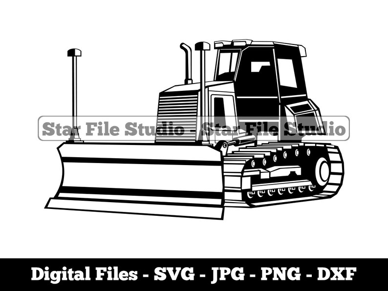 Dozer Svg Bulldozer Svg Heavy Equipment Svg Bulldozer Png | Etsy