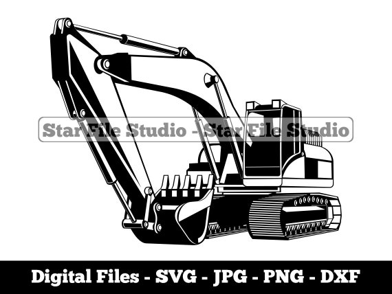 Excavator 10 Svg Excavator Svg Heavy Equipment Svg - Etsy