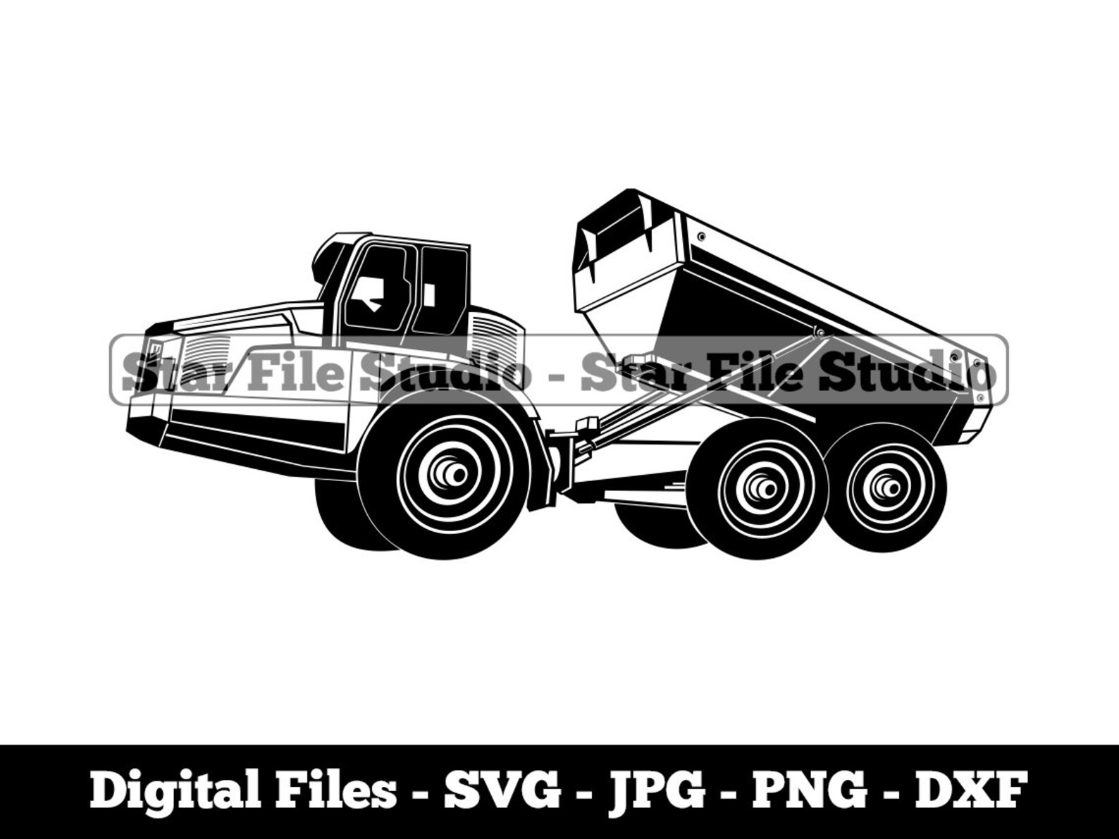 Articulated Dump Truck 2 Svg Dump Truck Svg Heavy Equipment - Etsy