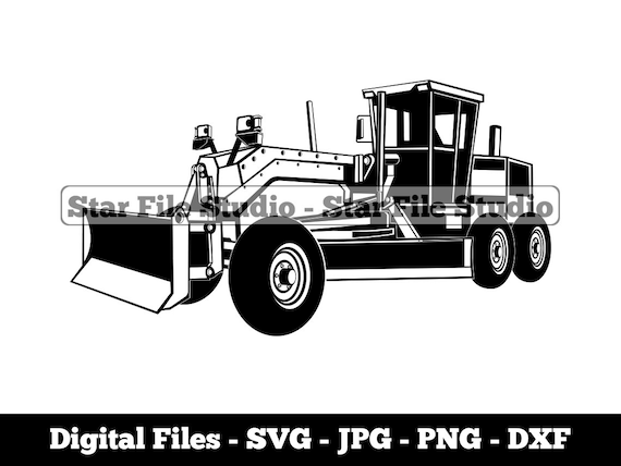 Motor Grader 2 Svg Grader Machine Svg Heavy Equipment Svg - Etsy