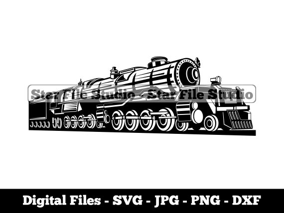 Steam Engine 3 Svg Train Svg Locomotive Svg Railway Svg - Etsy