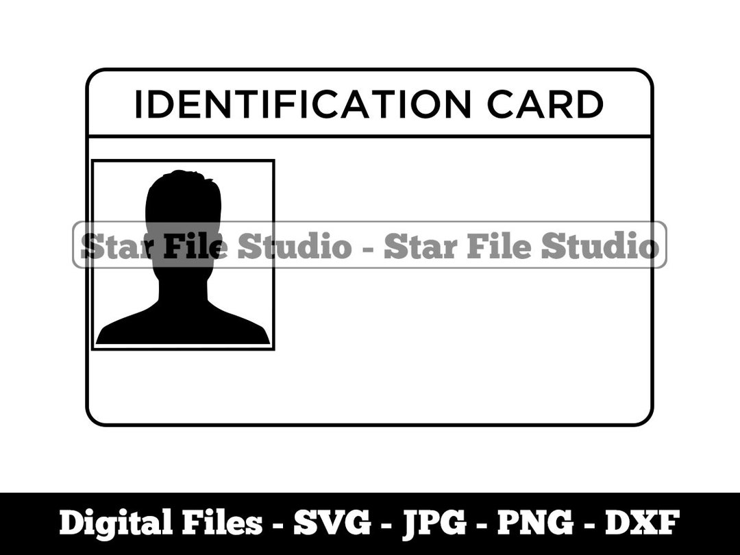 ID Empty Template Svg, Identification Svg, Drivers License Svg, License ...