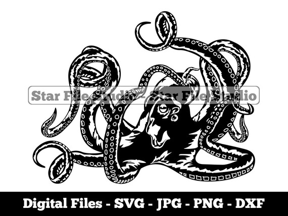 Octopus 2 Svg Octopus Svg Sea Creatures Svg Octopus Files - Etsy