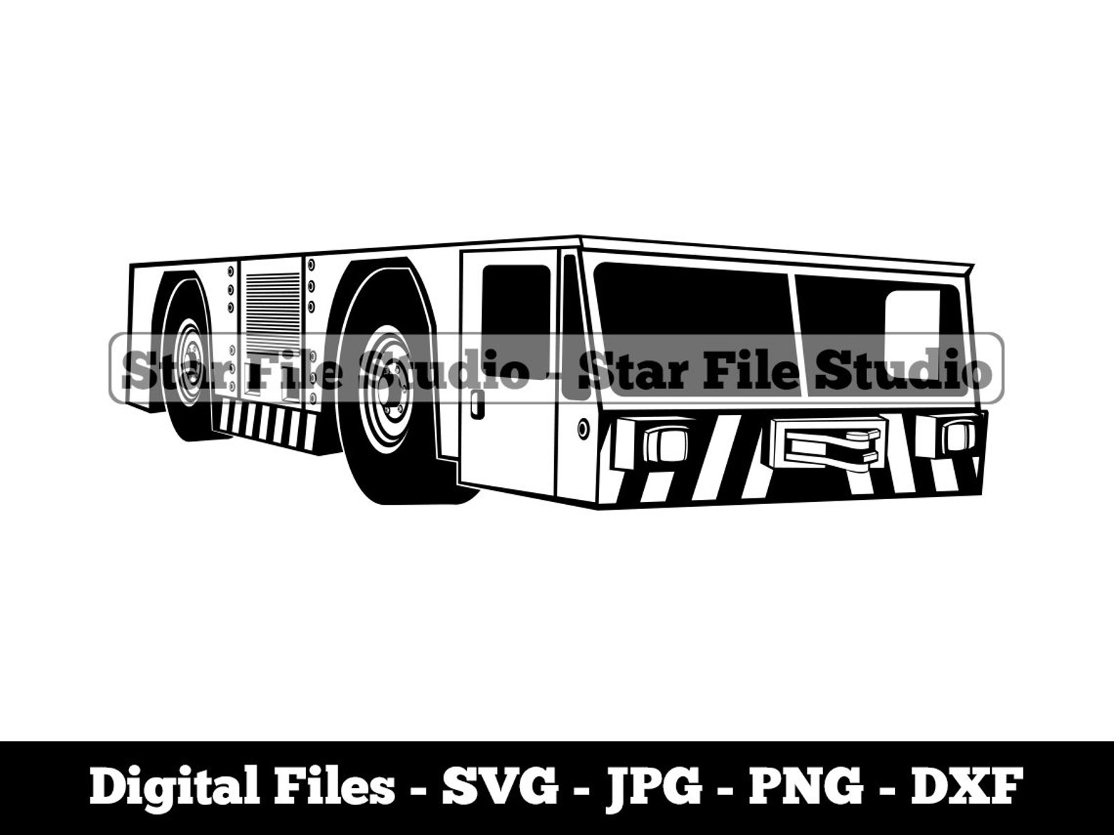 Heavy Aircraft Tractor 2 Svg Airport Svg Air Travel Svg - Etsy