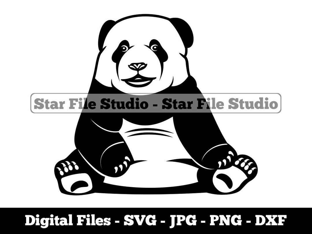 Cute Panda 2 Svg, Panda Svg, Baby Panda Svg, Panda Png, Panda Jpg ...