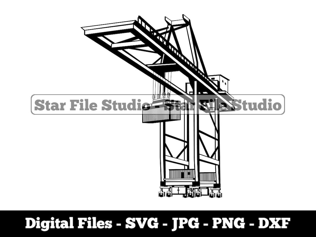 Container Crane #3 Svg, Container Terminal Svg, Container Port Svg ...