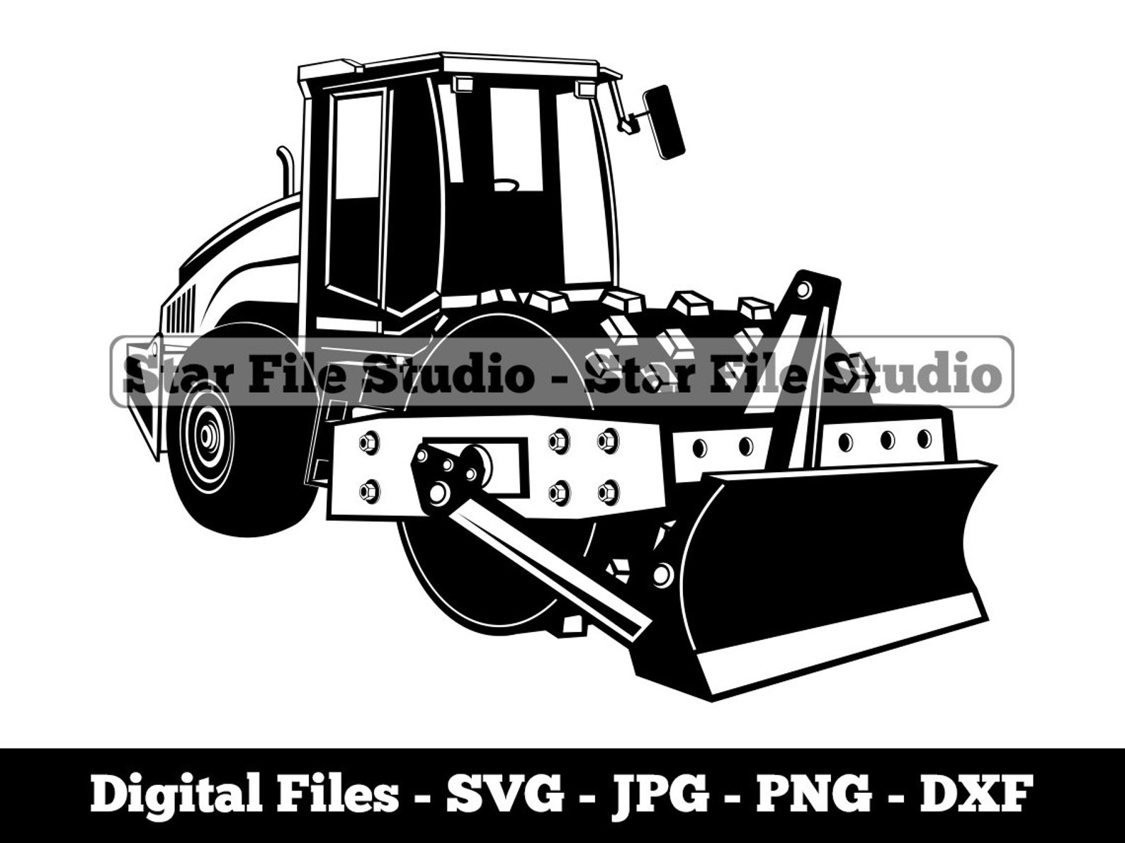 Soil Compactor 5 Svg Compactor Svg Heavy Equipment Svg | Etsy