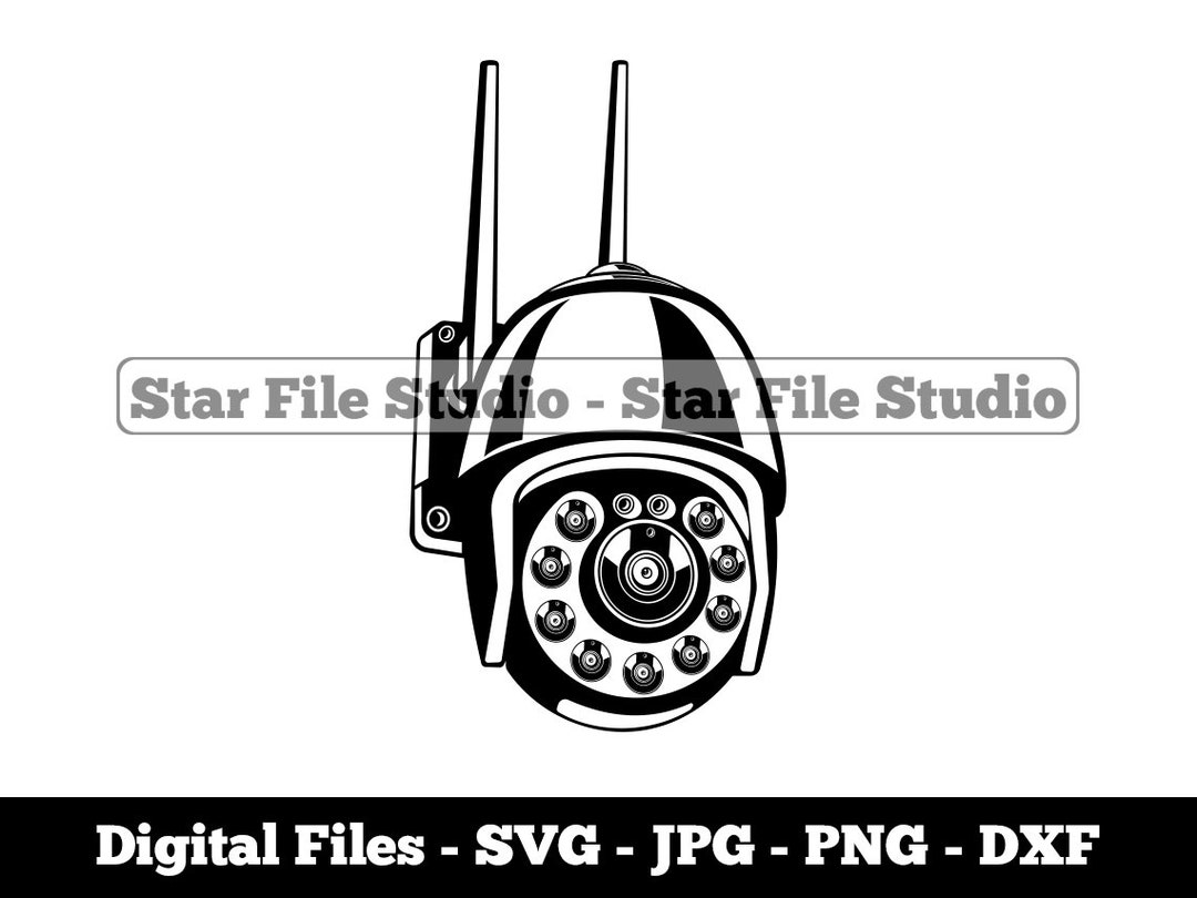 Security Camera 3 Svg, Security Camera Png, Security Camera Jpg, CCTV ...