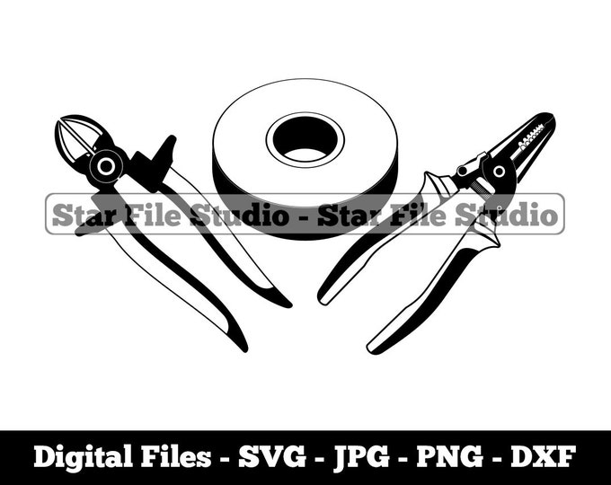 Cable Cutter Svg, Electician Svg, Electric Worker Svg, Electrician Dxf ...