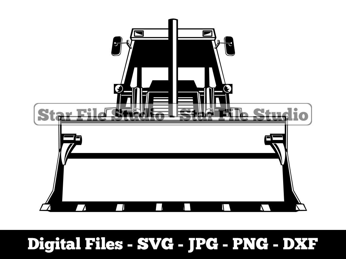 Bulldozer Front Svg Bulldozer Svg Dozer Svg Heavy Equipment - Etsy