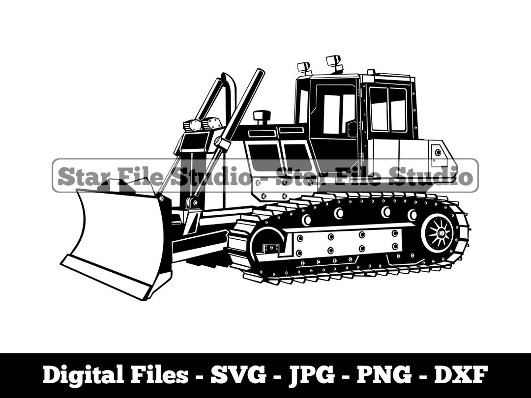 Crowler Dozer Svg, Bulldozer Svg, Heavy Equipment Svg, Dozer Png ...