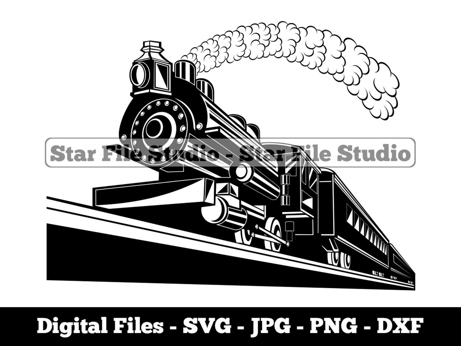 Steam Engine 4 Svg, Train Svg, Locomotive Svg, Railway Svg, Train Png ...