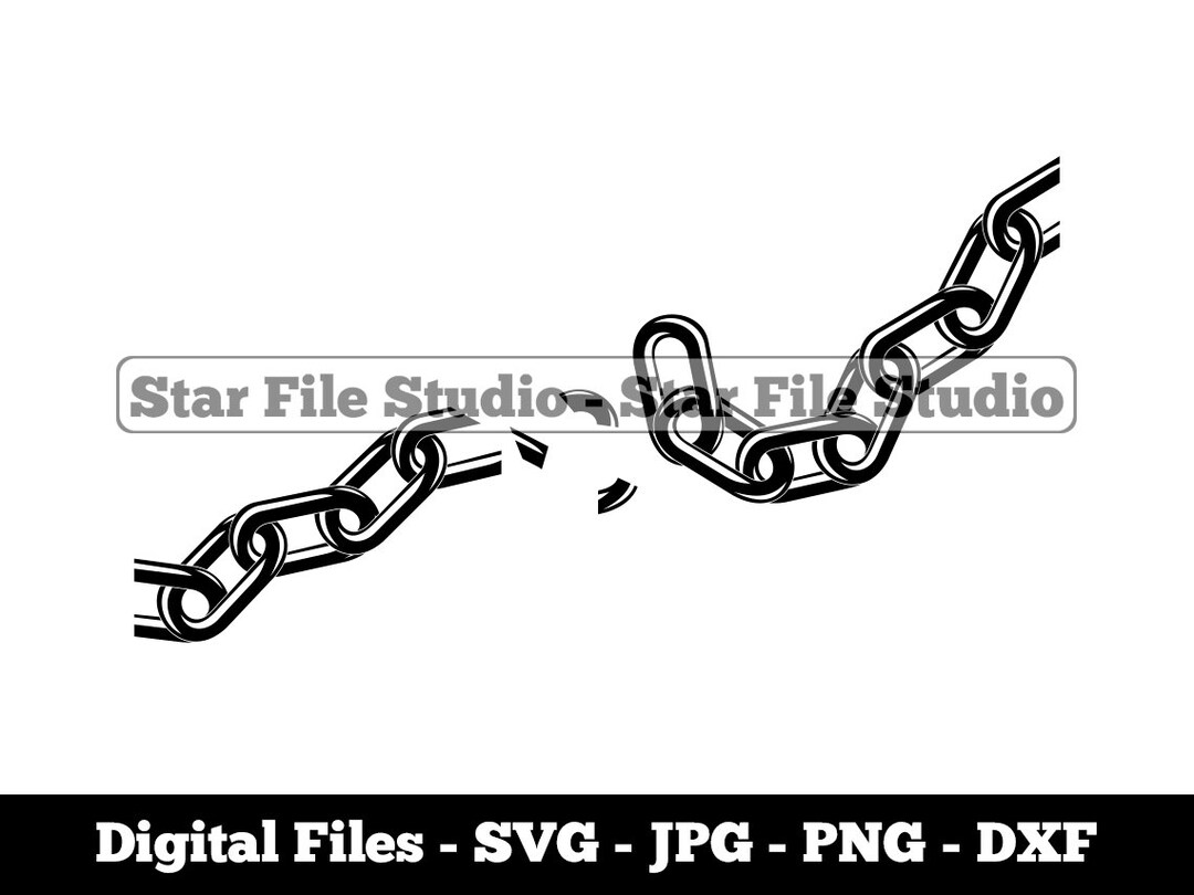Broken Chain #2 Svg, Chain Svg, Metal Chain Svg, Chain Png, Chain Jpg ...