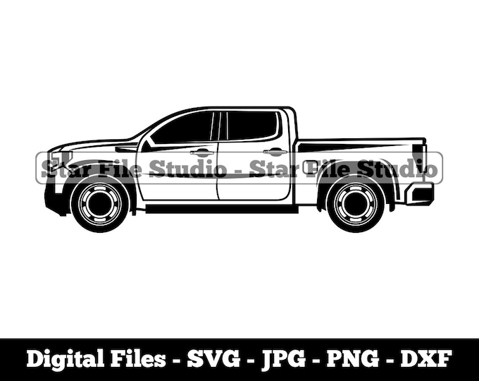Modified Toyota Tacoma TRD Off-road Svg, Pickup Truck, Pickup Truck Svg ...