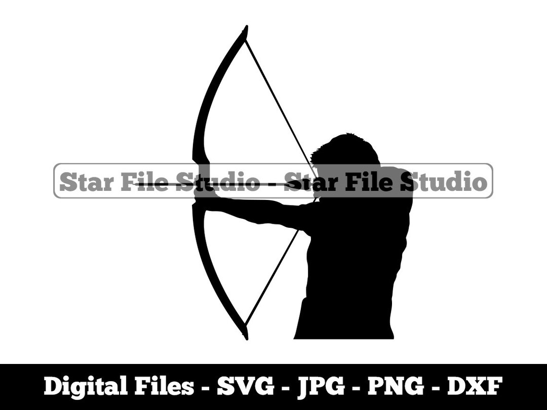 Archer Silhouette Svg, Archer Svg, Archery Svg, Bow and Arrow Svg ...