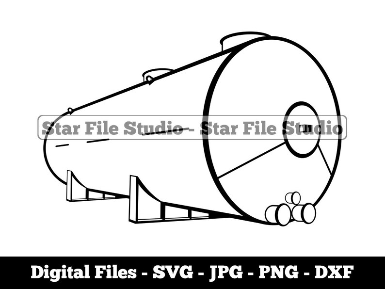 Cylindrical Oil Tank 3 Svg Petroleum Storage Svg Gas Svg - Etsy