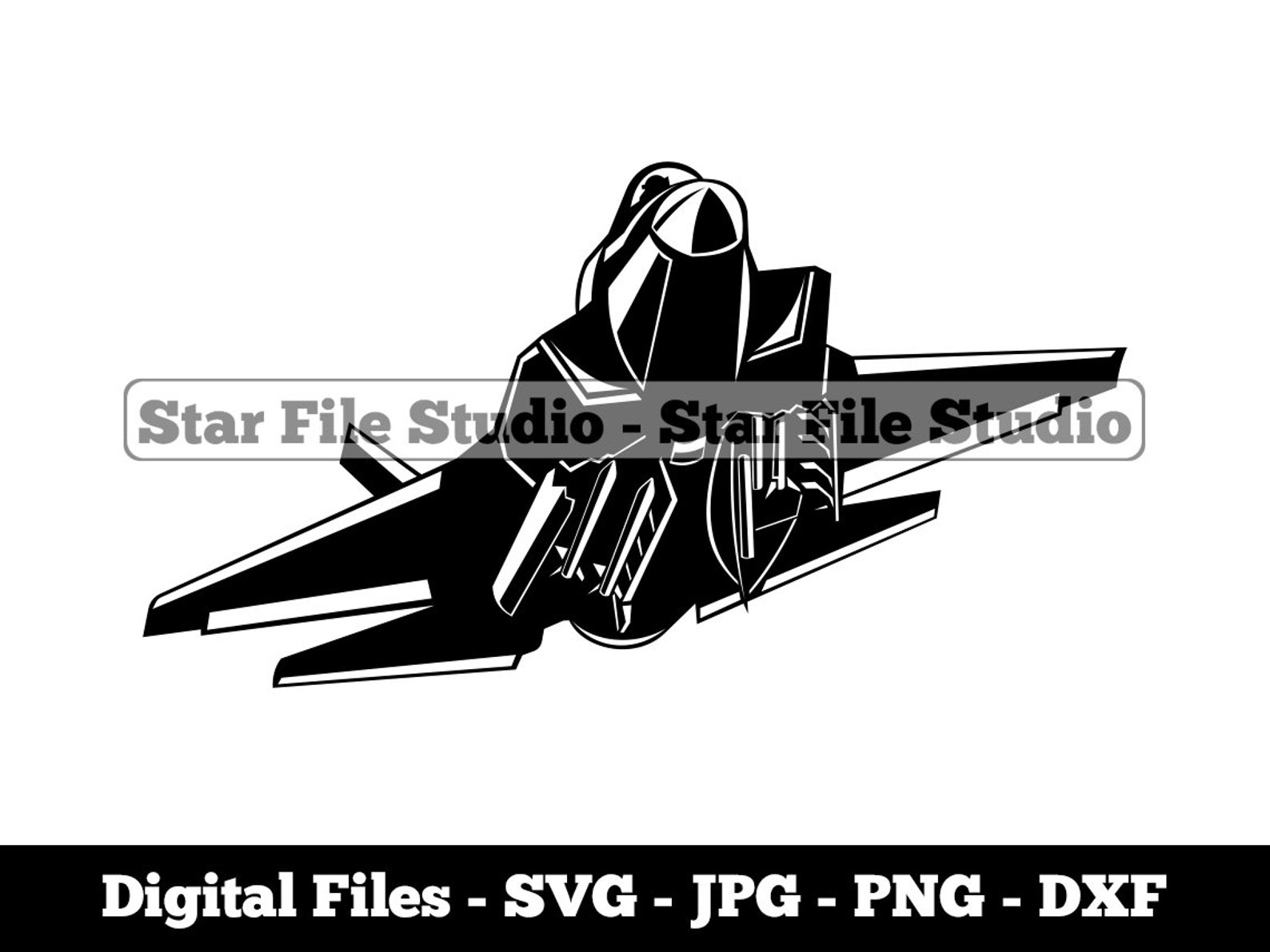Stealth Fighter Jet 3 Svg Airforce Svg Jet Fighter Svg - Etsy