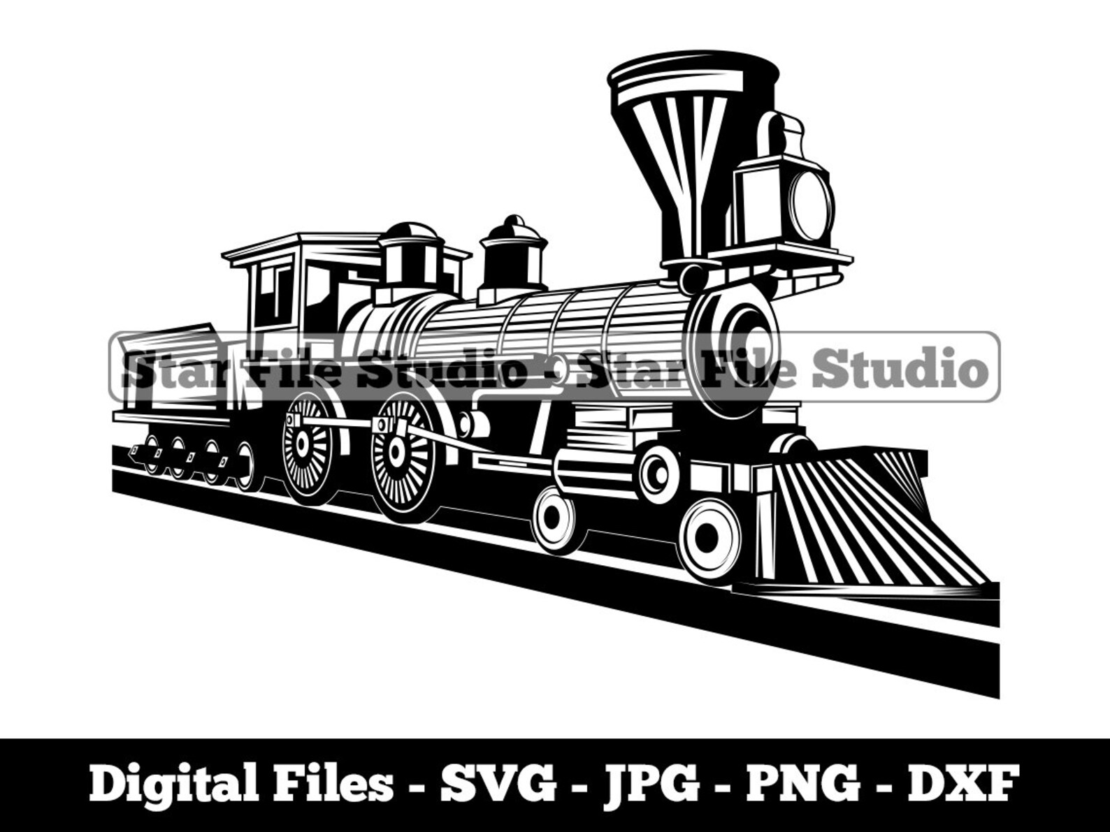 Steam Engine 7 Svg Train Svg Locomotive Svg Railway Svg - Etsy