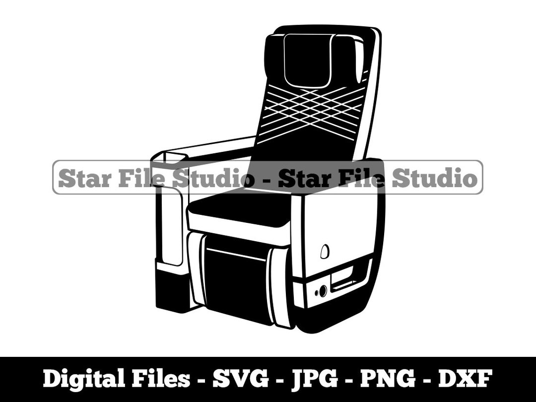 Airplane Seat 2 Svg, Airplane Seats Png, Flying Svg, Travel Svg ...
