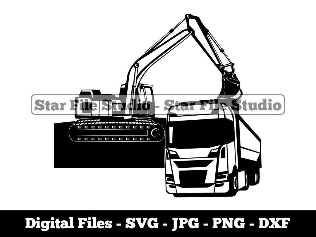 Excavator 5 Svg, Excavator Svg, Heavy Equipment Svg, Excavation Svg ...