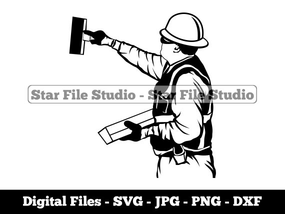 Drywall Finisher 2 Svg Drywall Svg Contractor Svg | Etsy