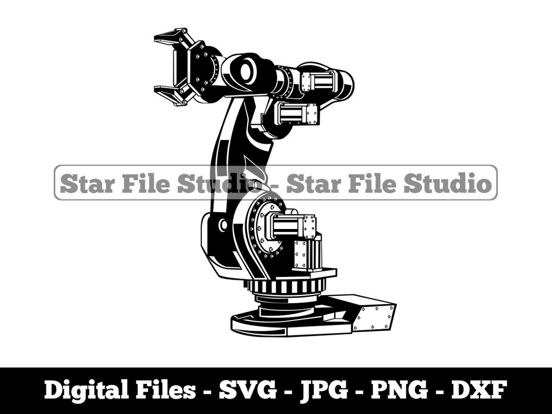 Robotic Arm #2 Svg, Robotic Arm Png, Robotic Arm Jpg, Robot Svg ...