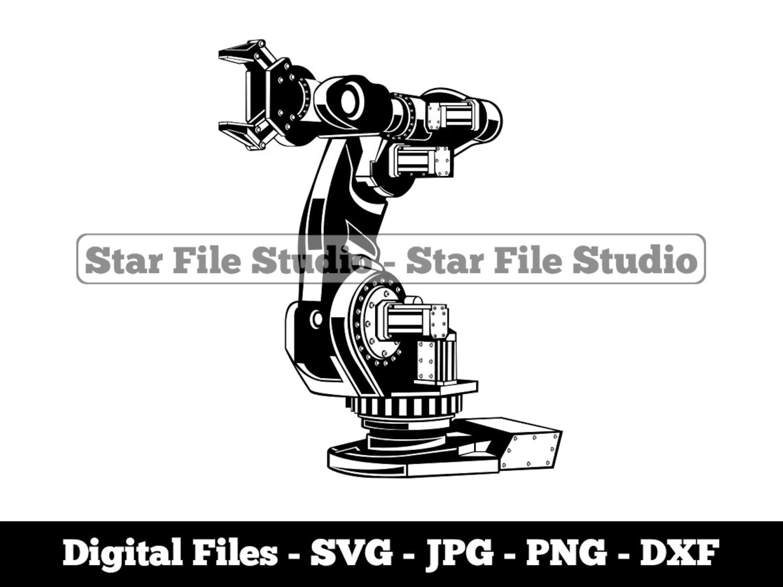 Robotic Arm #2 Svg, Robotic Arm Png, Robotic Arm Jpg, Robot Svg ...